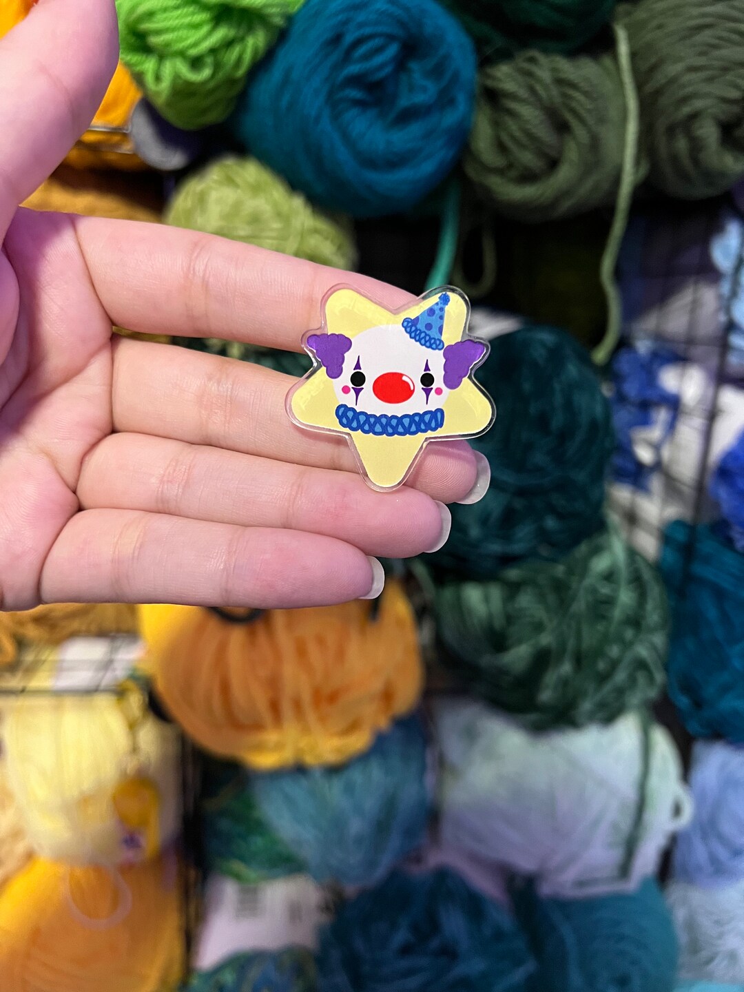 Star Clown Pin - Etsy