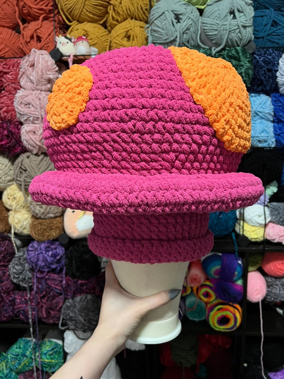 Pink Mushroom Hat - Etsy