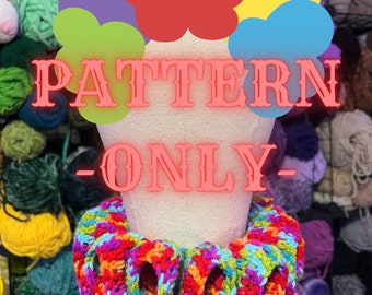 Clown Collar Pattern Beginner Friendly Crochet PDF Blueprint for Jester ...