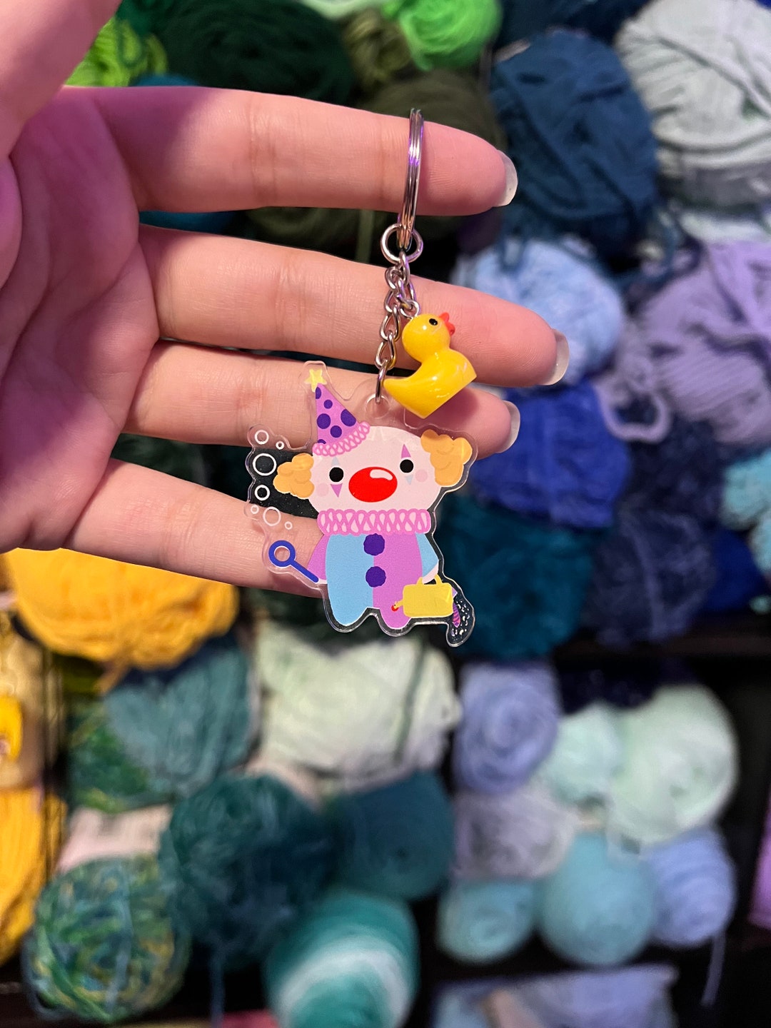 Clown Keychain - Etsy