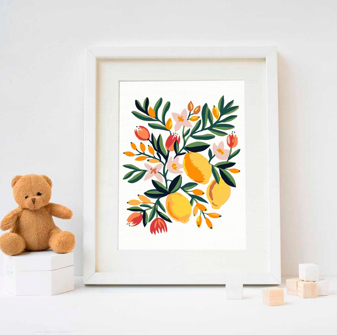 Lemon Tree/ DIY Painting/ Lemons Paint by Numbers Kit / Fruits - Etsy