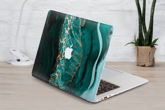 Turquoise mirror marble Macbook case for new Pro Mac Laptop 13 2019 and ...