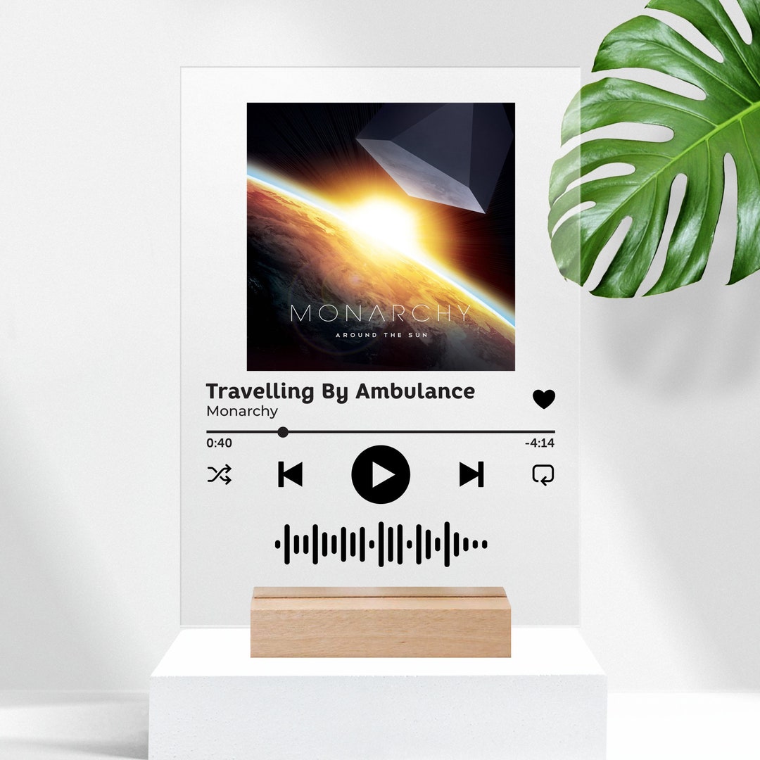 Acrylic Song Plaque Home Decor Personalized Music Glass Music Glass ...