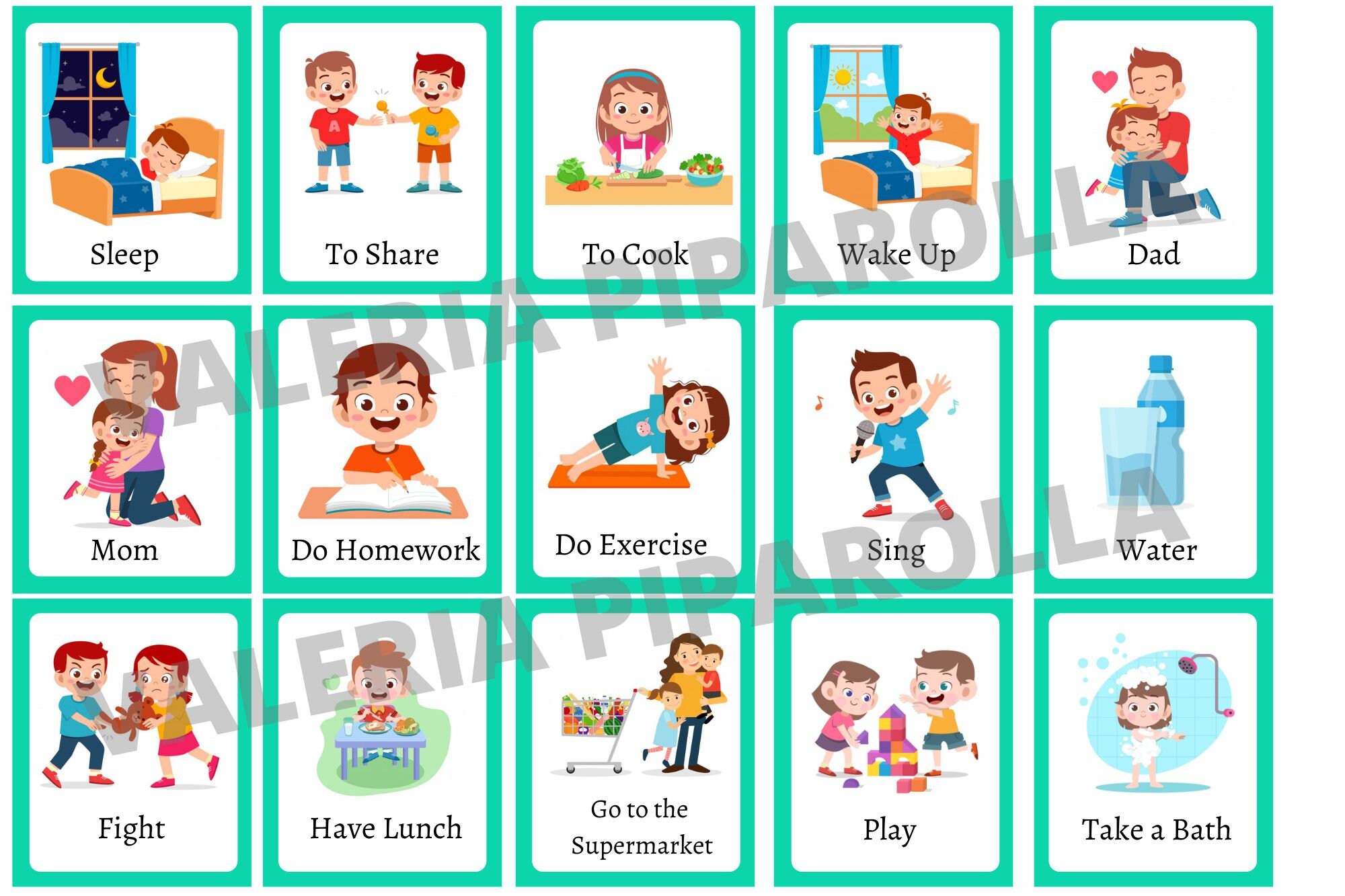 Flash Crads for Non Verbal Kids Emotion Daily Routine Teacher - Etsy