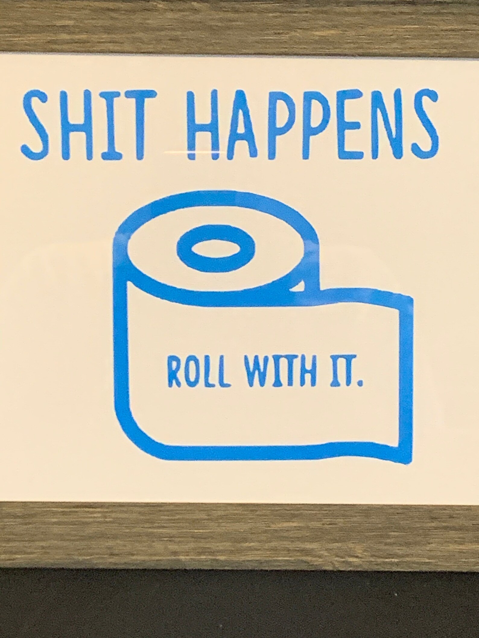Shit Happens Bathroom Sign | Etsy Shit Happens Bathroom Sign | Etsy