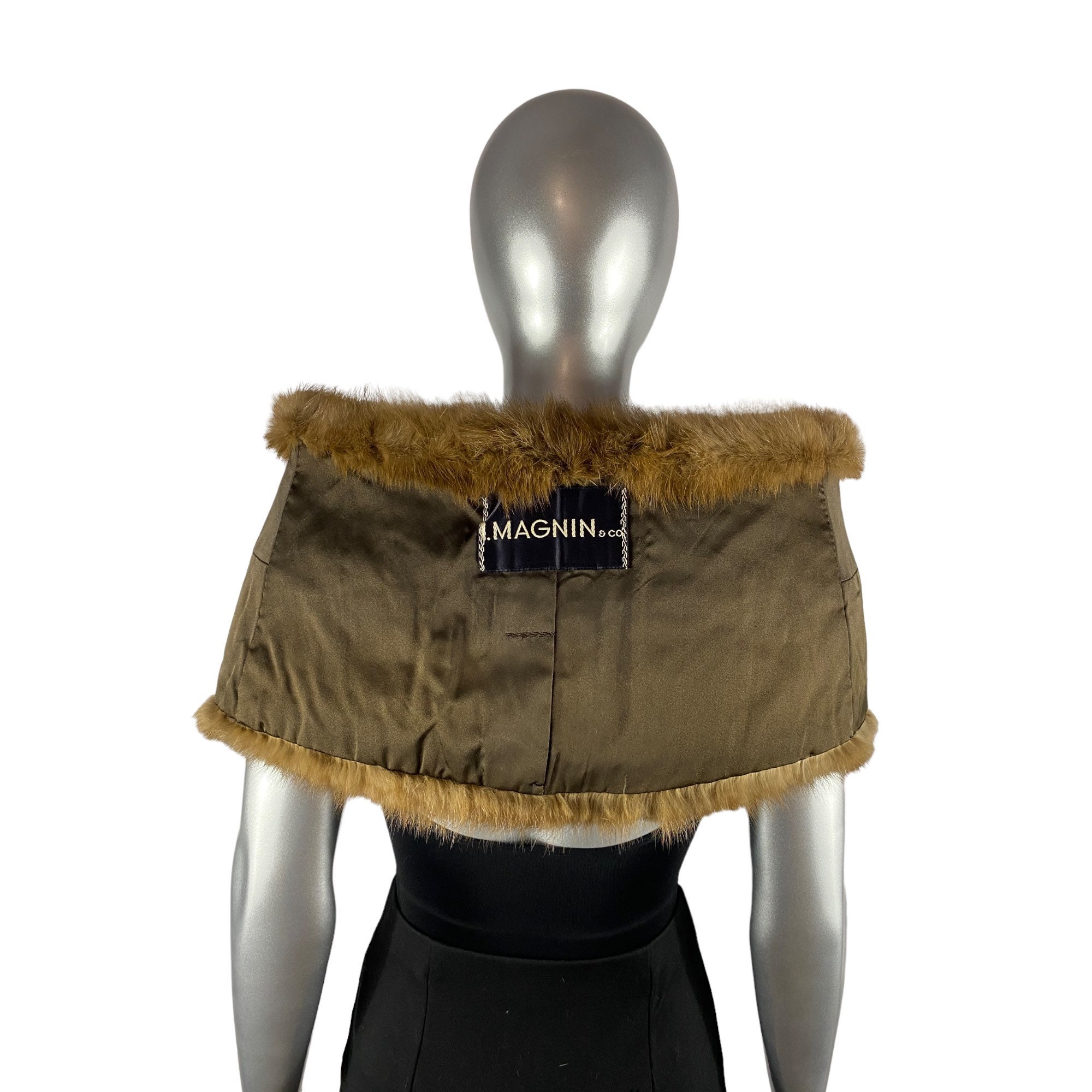 RUSSIAN SABLE STOLE, I.magnin Designer, Size S, Certified Vintage Fur W ...