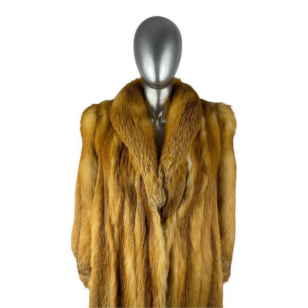 Red Fox Fur Coat - Etsy
