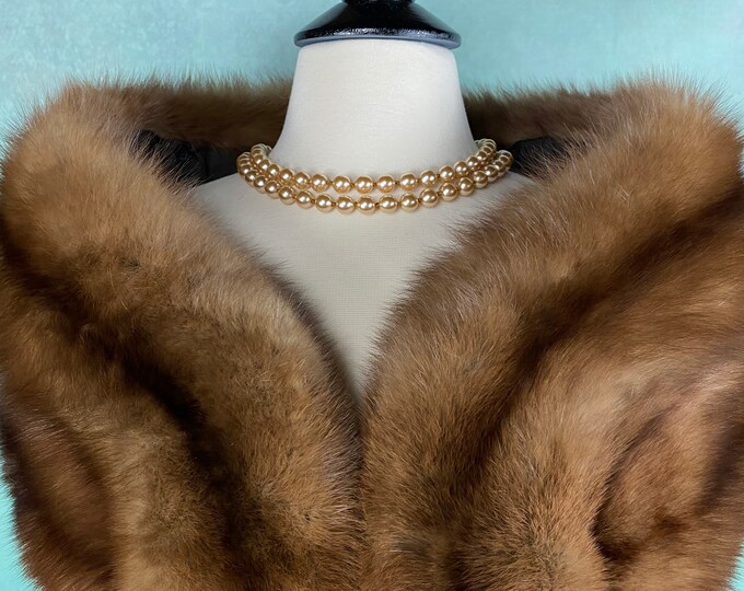 RUSSIAN SABLE Stole, Barguzin Royal Crown Sable, Certified Vintage Fur ...