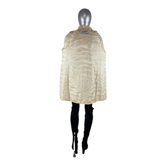 Pearl SHEARED NUTRIA w/Leather Inserts Jacket, Size S… - Gem
