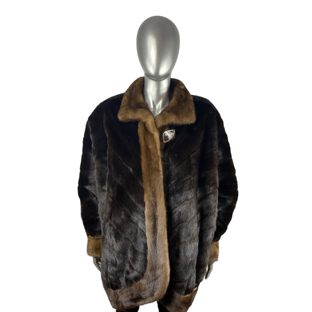 Ranch Mink Jacket W/lunaraine Mink Trim, Size 3XL, Female USA Pelts ...