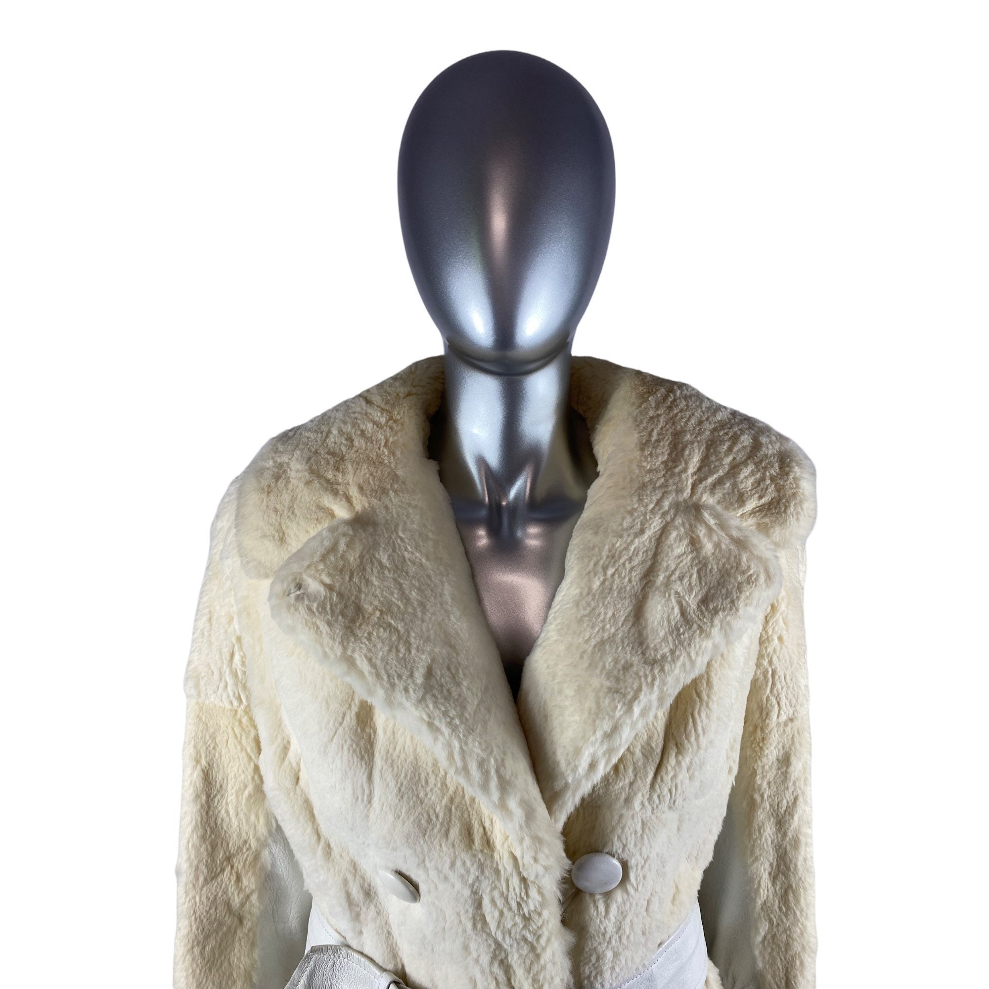 Pearl SHEARED NUTRIA W/leather Inserts Jacket, Size S, Certified ...