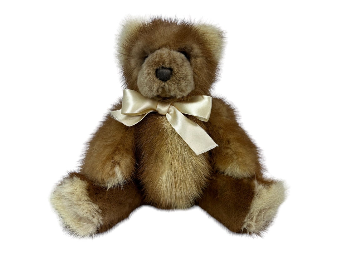 Genuine AUTUMN HAZE W/pearl MINK Jointed Teddy Bear, 10, Certified ...