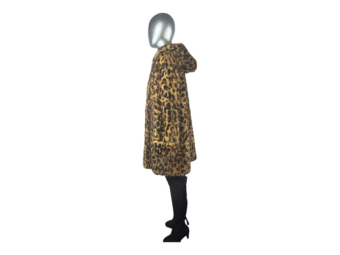 Leopard Print STENCILLED MINK Reversible Stroller W/hood, Size M ...