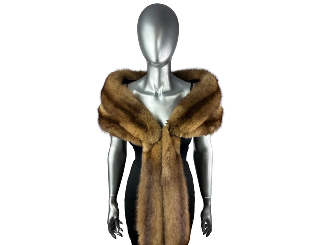 Russian SABLE Stole W/ Long Fronts, Size M, I.magnindesigner, Certified ...