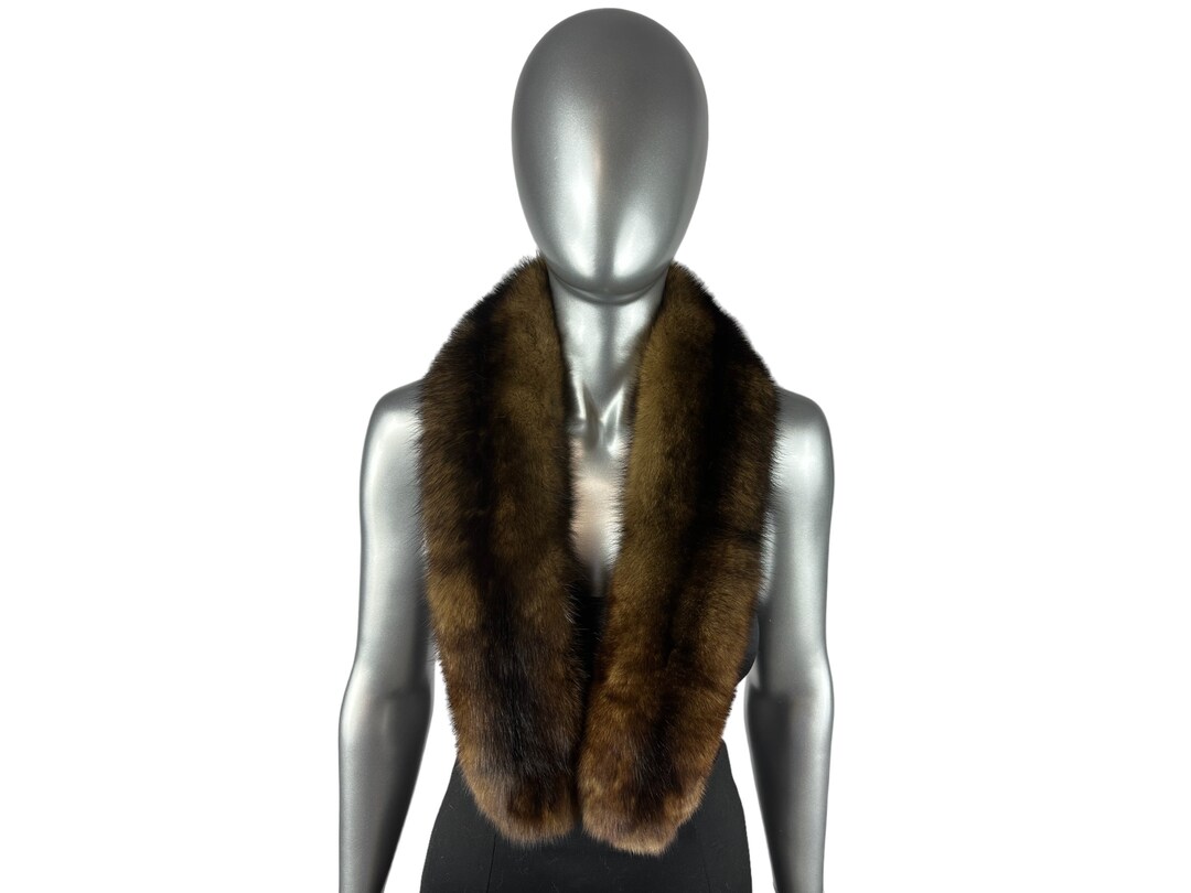 RUSSIAN SABLE Scarf, One Size, 40"l, Certified Vintage Fur - Etsy