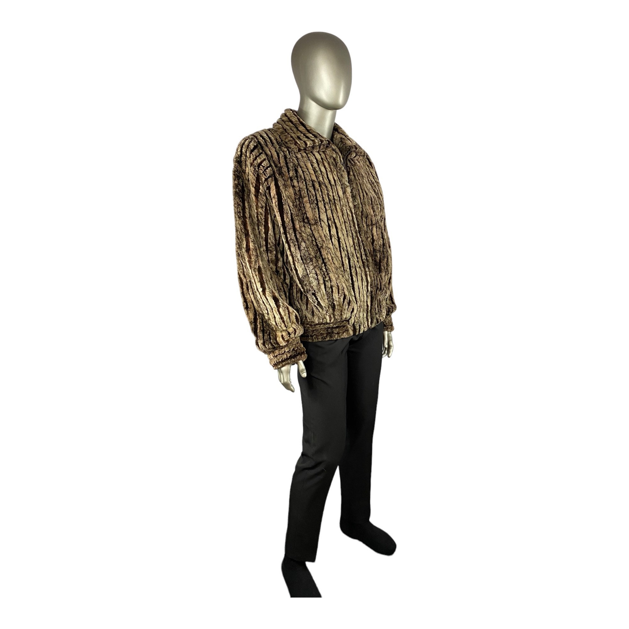 Mens Sheared Beaver Jacket, ZUKI Designer, Size 36/S, Certified Vintage ...