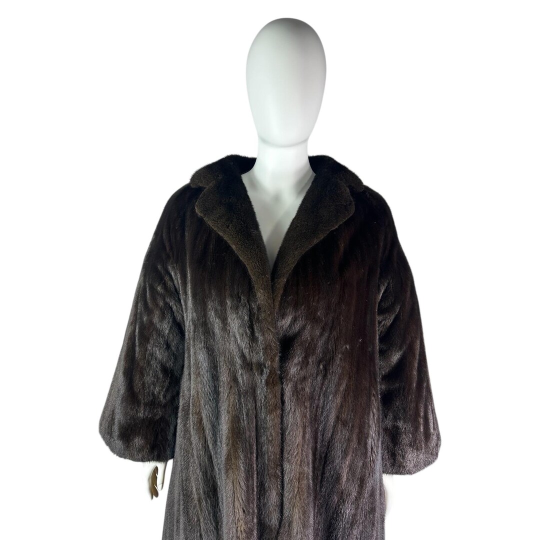 Ranch MINK Coat, Female Pelts, Size 2XL, Certified Vintage Fur W ...
