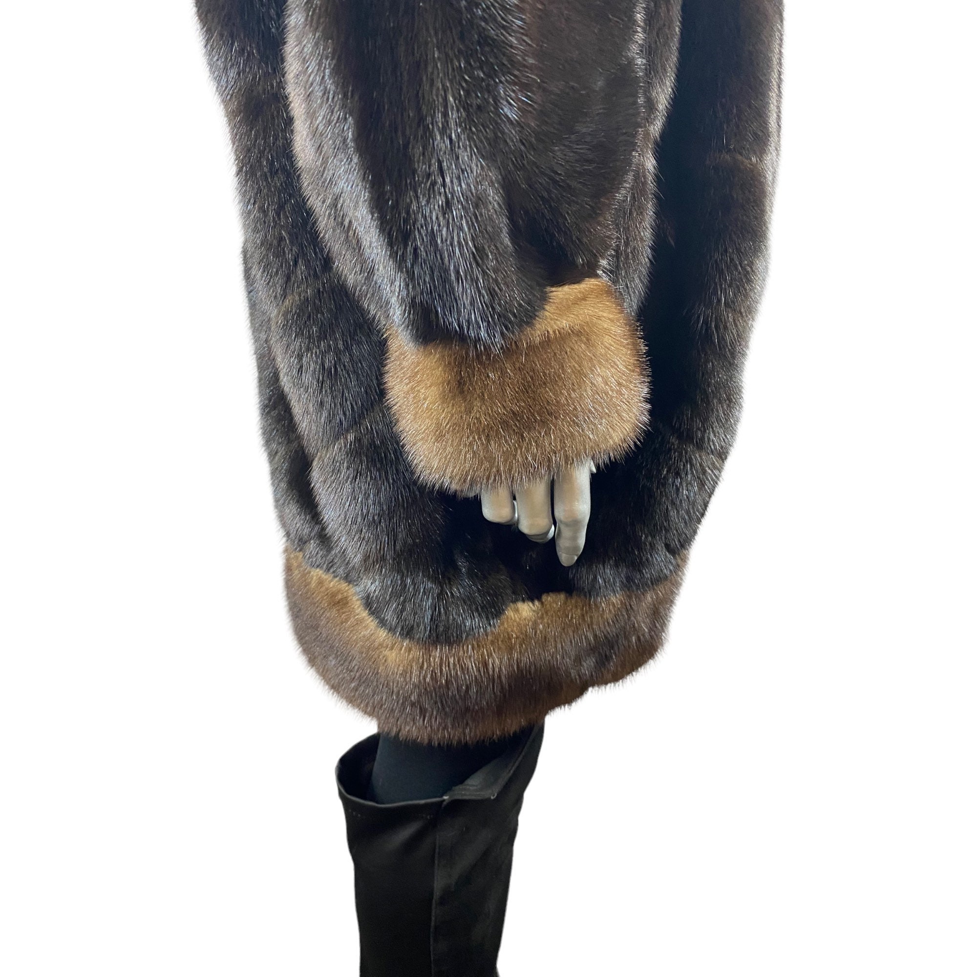 Ranch Mink Jacket W/lunaraine Mink Trim, Size XXXXL, 63 Bust, Female ...