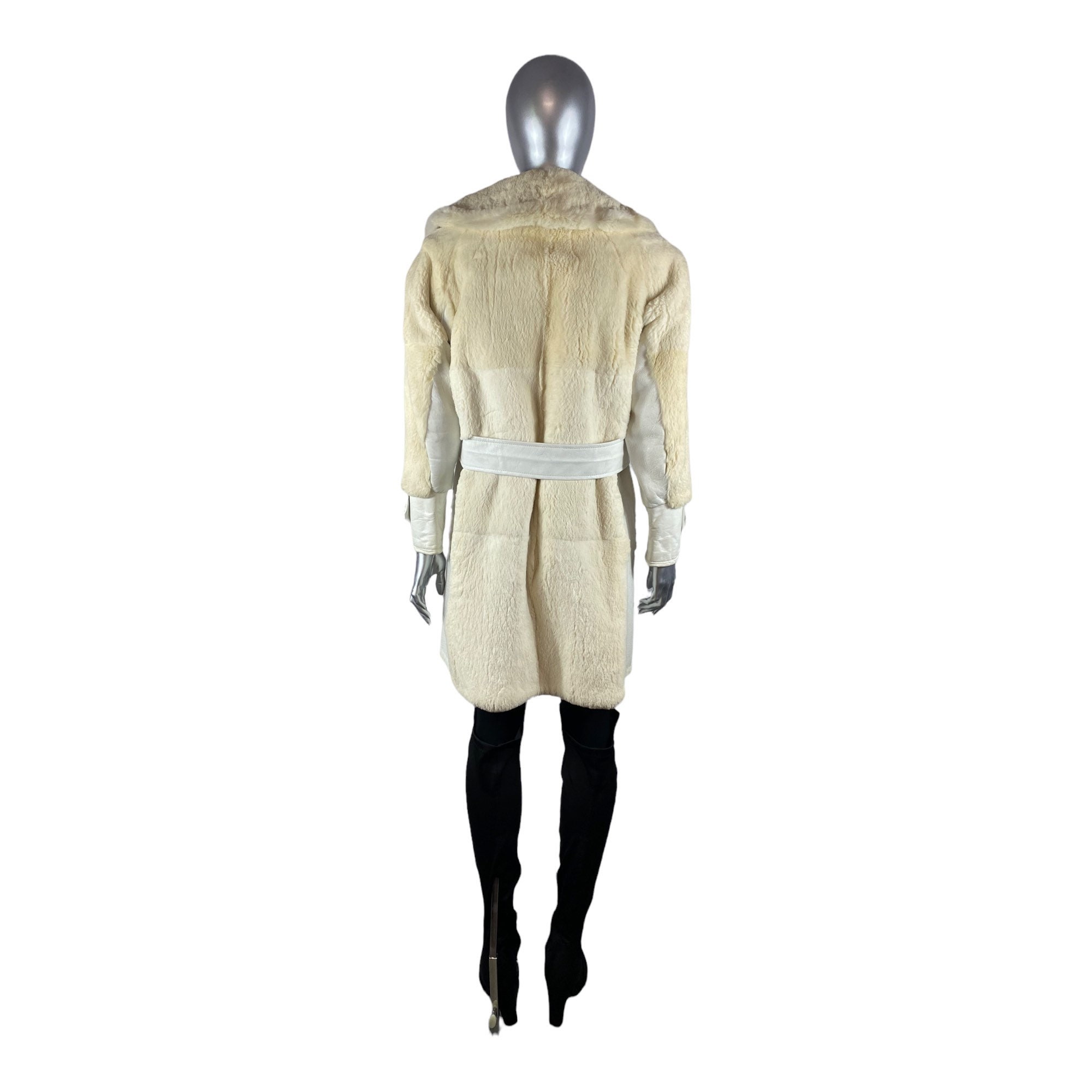 Pearl SHEARED NUTRIA W/leather Inserts Jacket, Size S, Certified ...