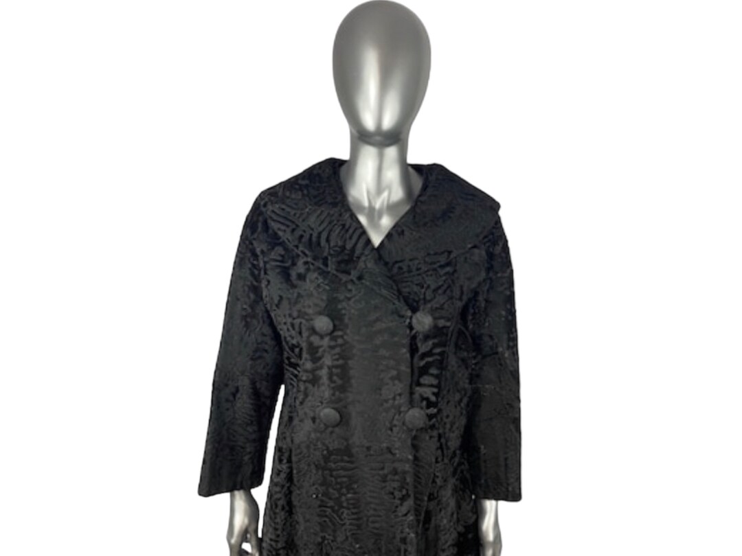 Russian Broadtail Coat, Size M, Certified Vintage Fur W/storage Bag and ...