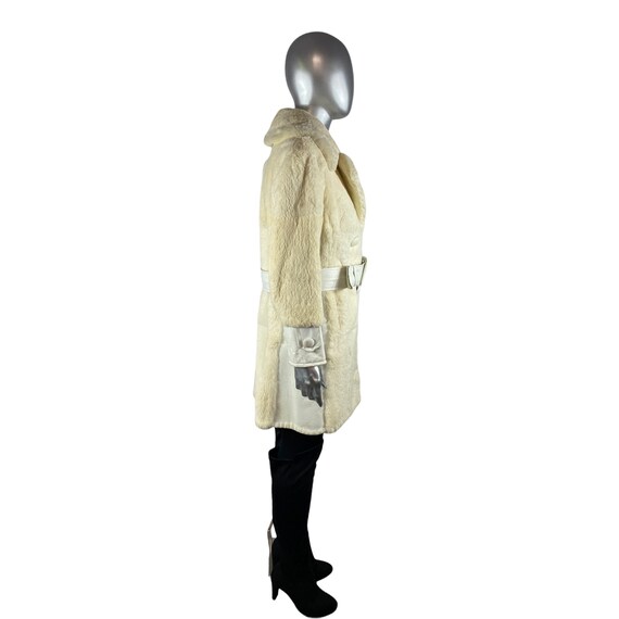 Pearl SHEARED NUTRIA w/Leather Inserts Jacket, Size S… - Gem