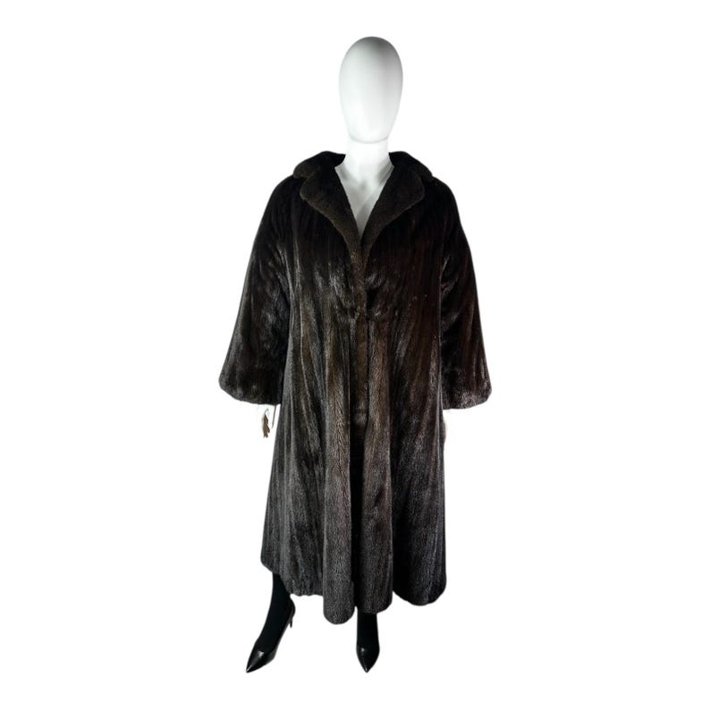 Ranch MINK Coat, Female Pelts, Size 2XL, Certified Vintage Fur W ...