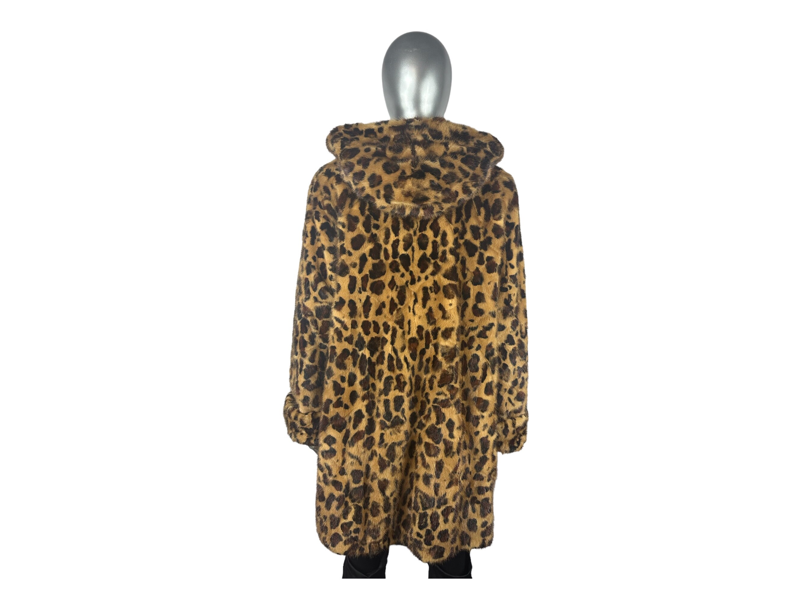 Leopard Print STENCILLED MINK Reversible Stroller W/hood, Size M ...