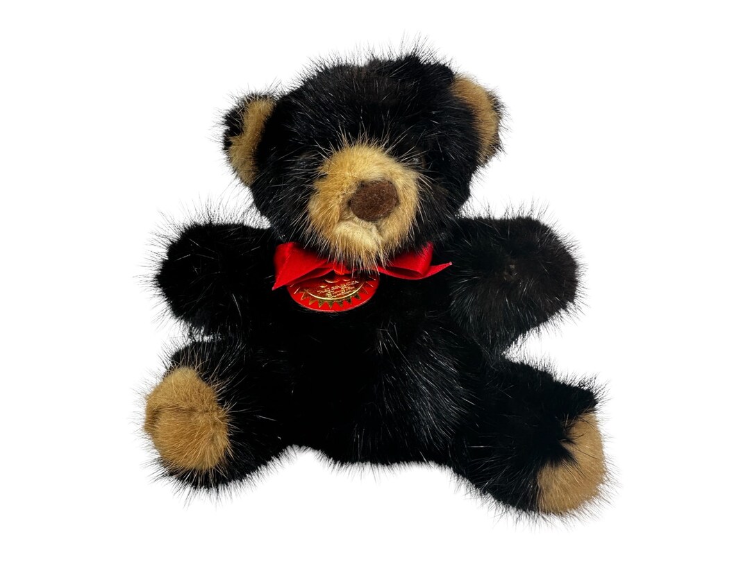 GENUINE RANCH MINK Teddy Bear, W/pastel Mink Paws, 6”, Rare Bear ...