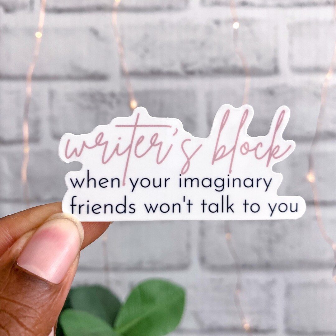 Writers Block Author Sticker | Future Bestselling Author| E-reader ...