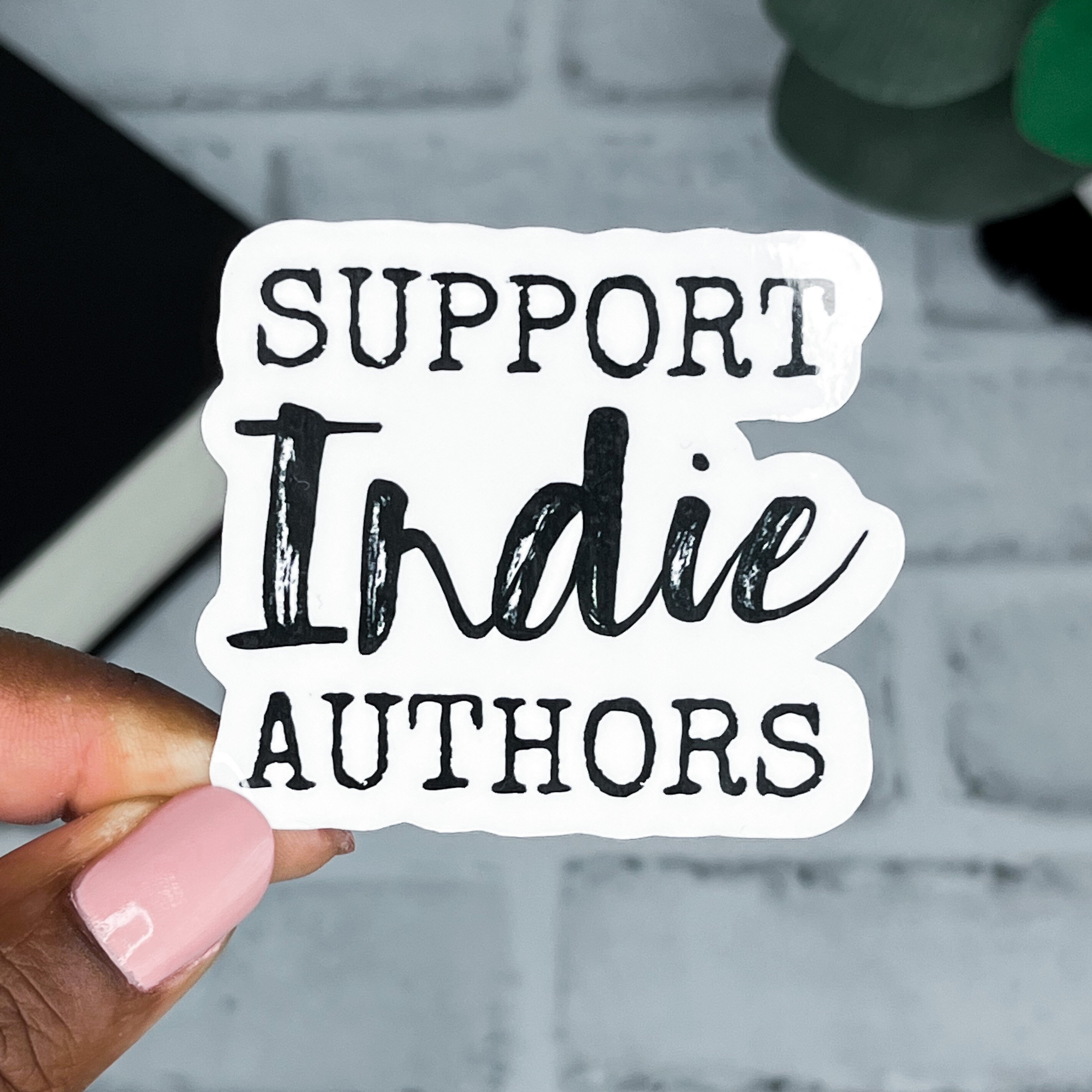 Support Indie Authors Kindle Sticker E-reader Sticker Book - Etsy