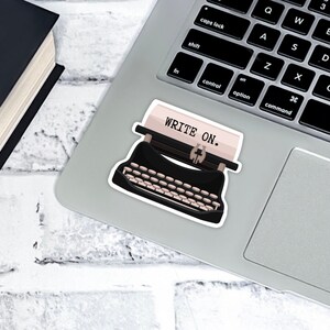 Write on Typewriter Author Sticker future Bestselling Author Kindle ...