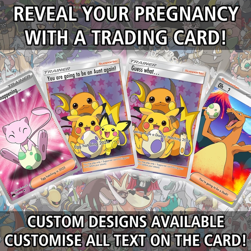 Pokemons Custom Card - Etsy