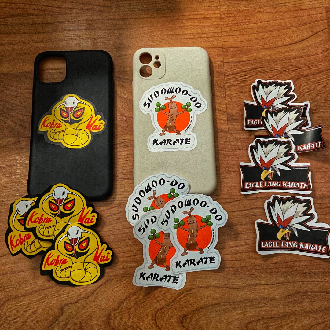 Cobra Kai Dojo Stickers - Pokefusion Style - Miyagi Do Eagle Fang ...