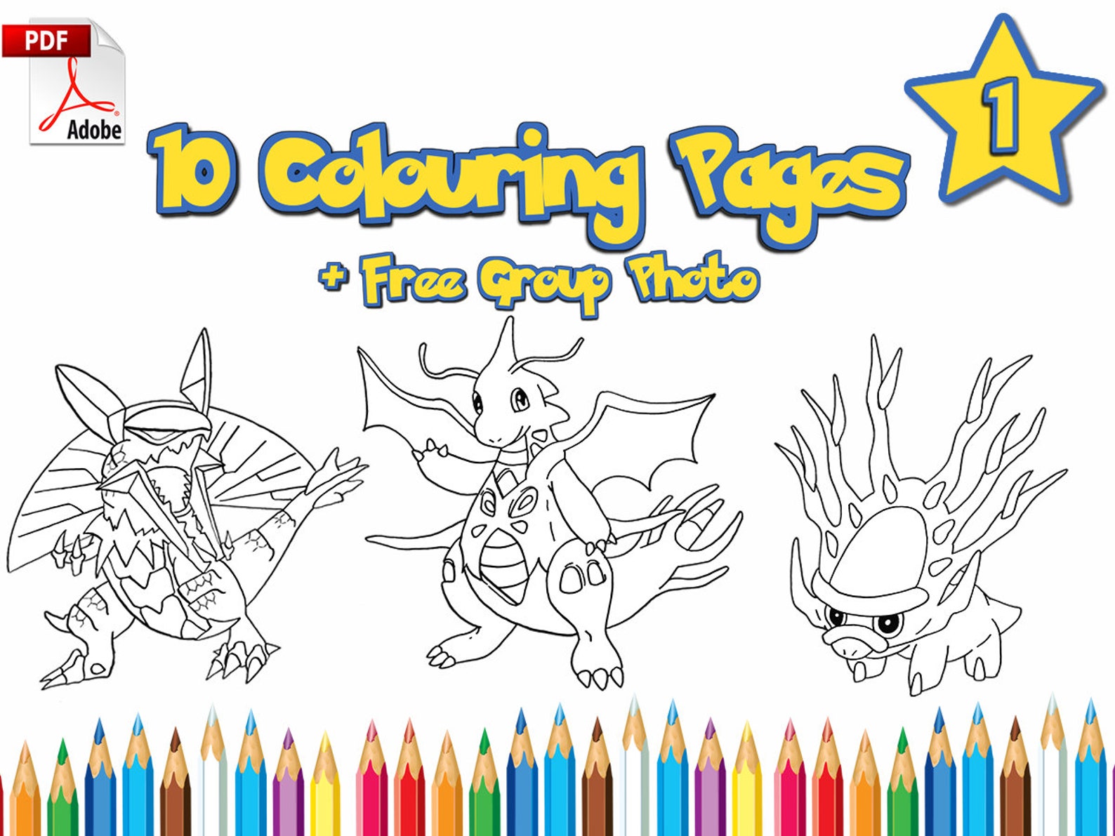 Custom Pokemon Fusion Coloring Pages Book 5 Themes to Choose - Etsy