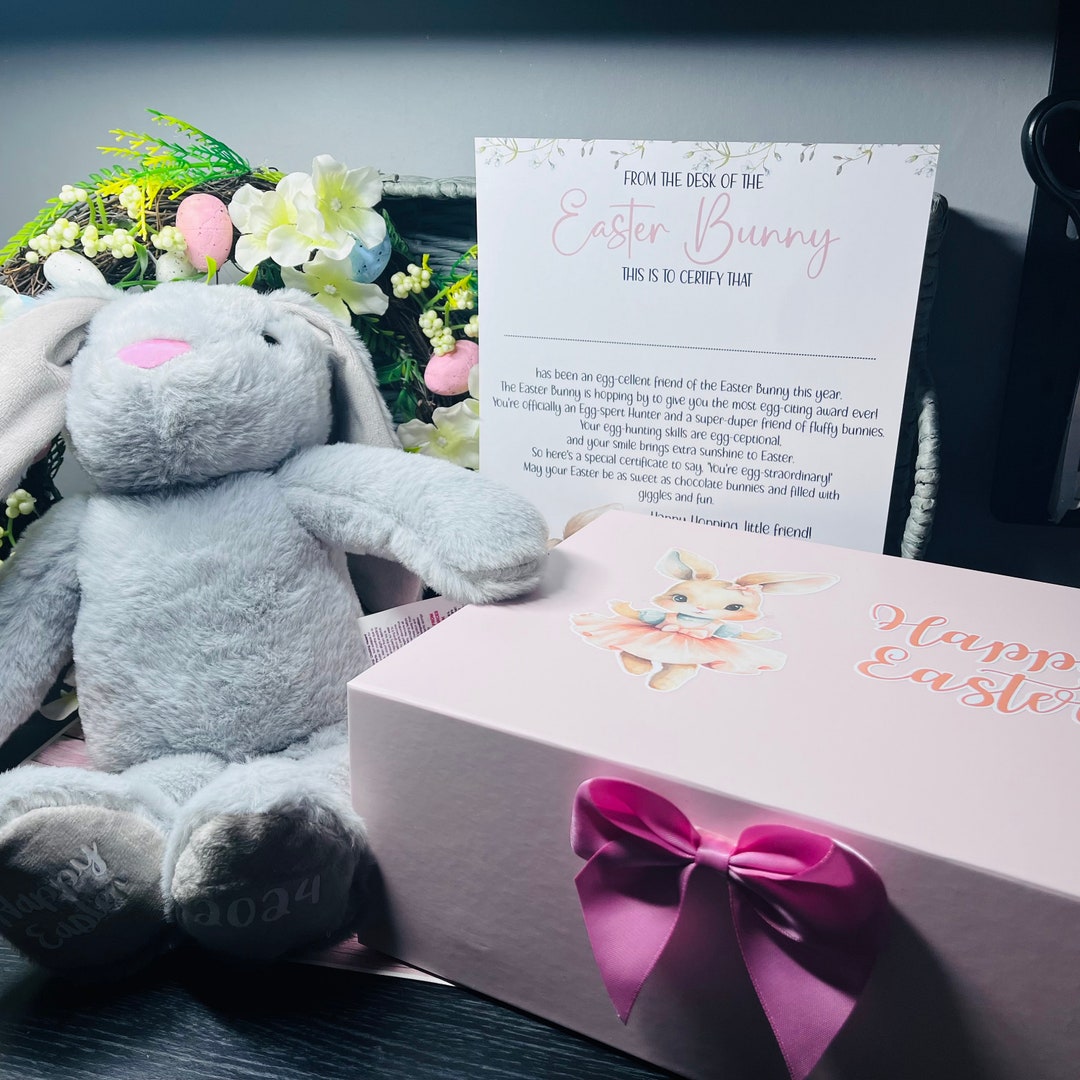 Personalised Easter Bunny and Letter Gift Set. Easter Gifts for Girls ...
