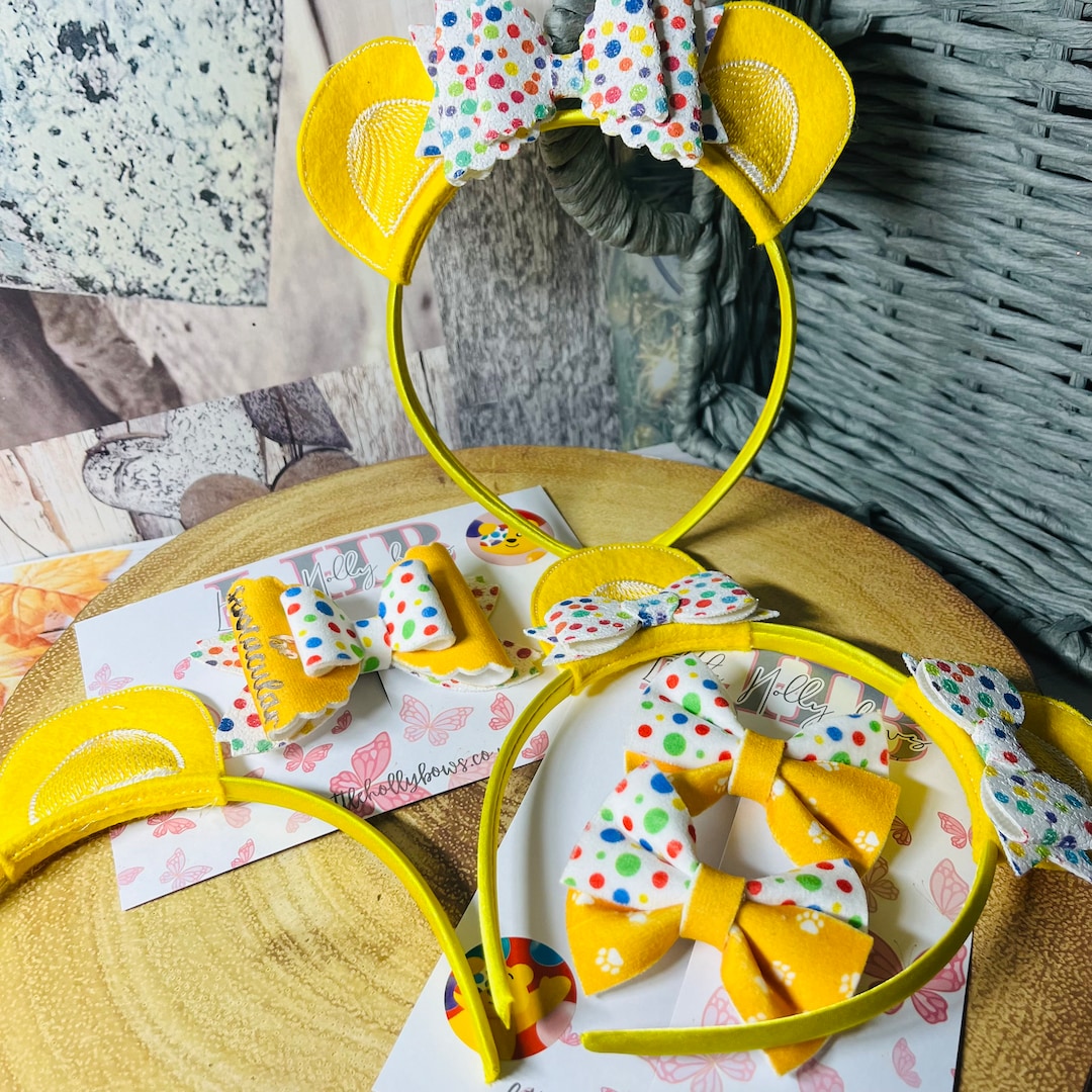 Children in Need Hair Accessories. Pudsey Bear. Spotty - Etsy UK