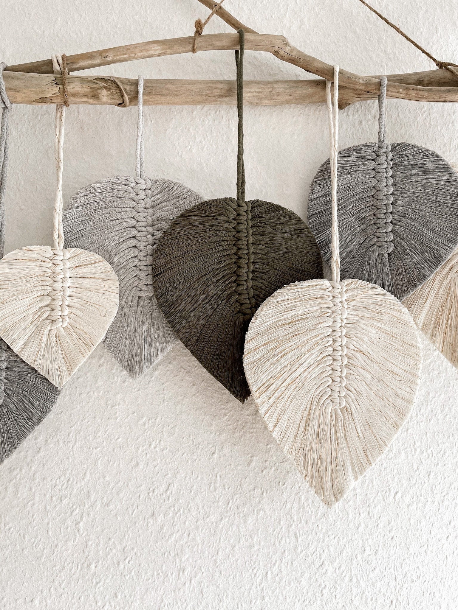Macrame Leaf Wall Decor Macrame Leaf Wall Hanging Macrame - Etsy.de