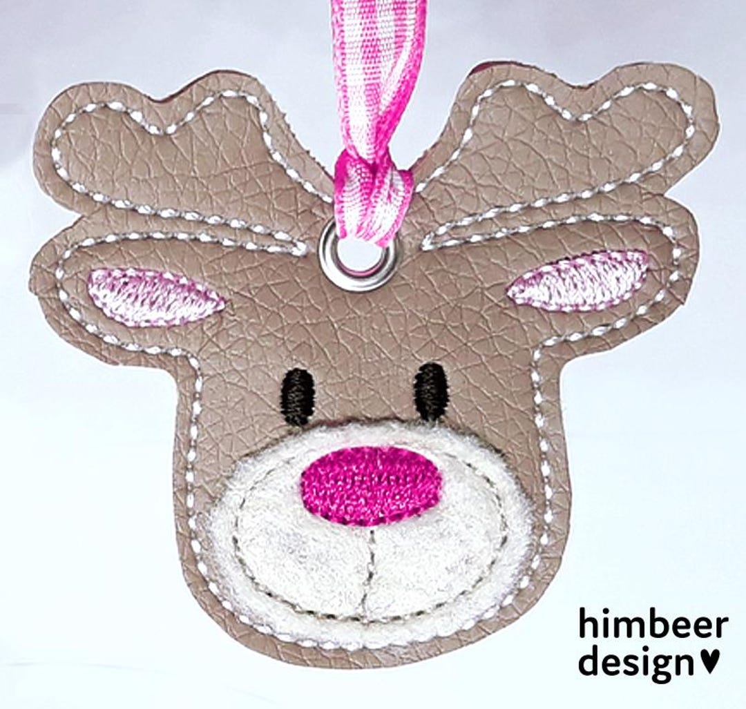 Elk Keychain 10x10 ITH Embroidery File - Etsy