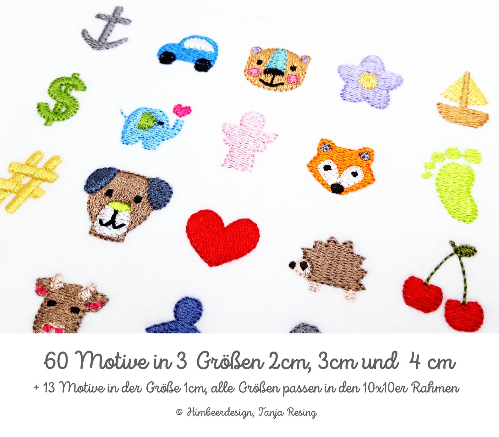 Minidateien SET 60 Motive Stickdatei Mini Dateien Puschendatei - Etsy