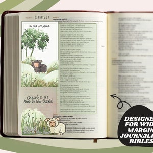 Ram in the Bush, Printable Sticker Kit-bible Journaling, Faith Planner ...