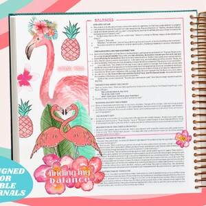 Flamingo My Balance, Printable Sticker Sheet - Bible Journaling, Faith ...
