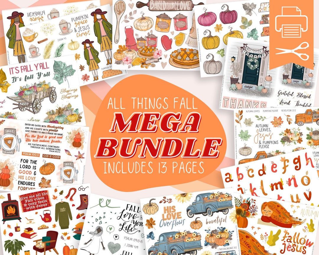 Fall & Autumn Mega Bundle | It's Fall Y'all | Pumpkin Truck | Printable ...