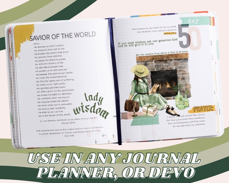 Lady Wisdom Printable Stickers for Bible Journaling Faith - Etsy