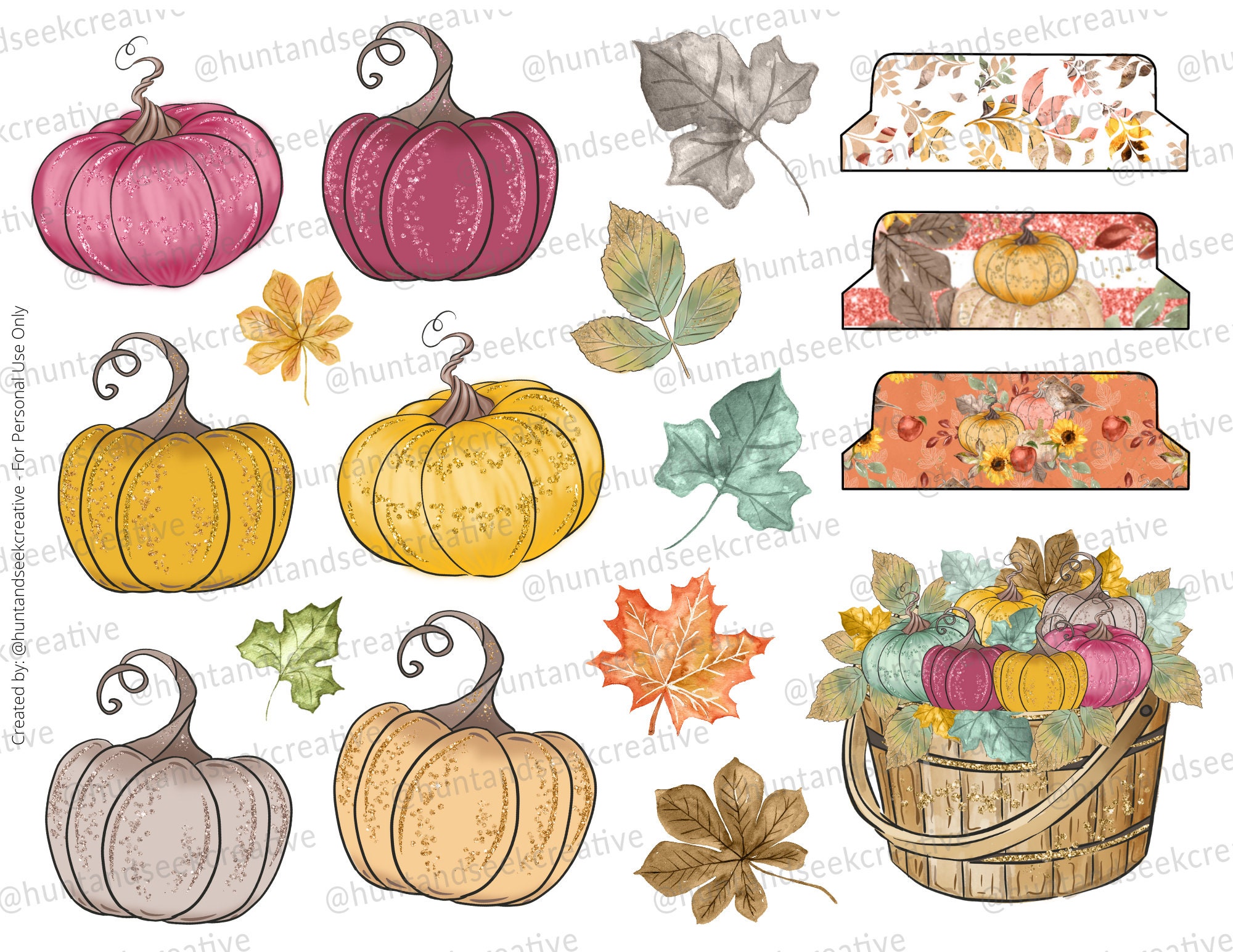 It's Fall Y'all Pumpkin Patch Clipart Autumn Vibes - Etsy