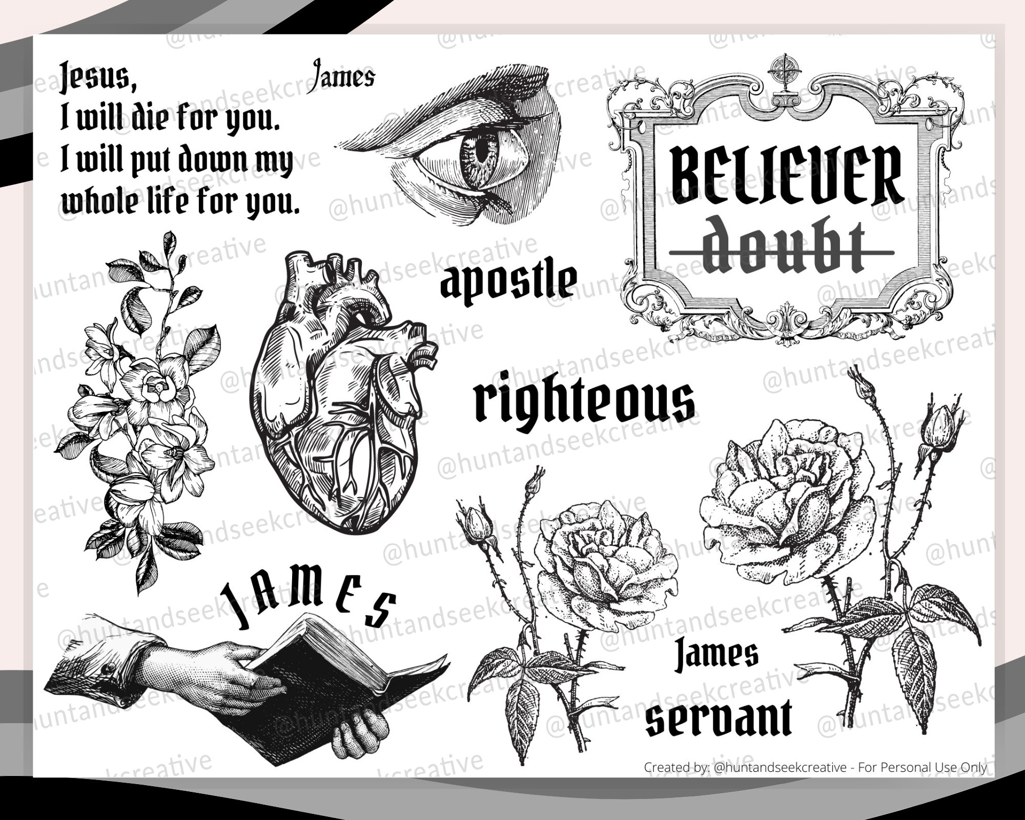 The Book of James Printable Stickers for Bible Journaling | Etsy