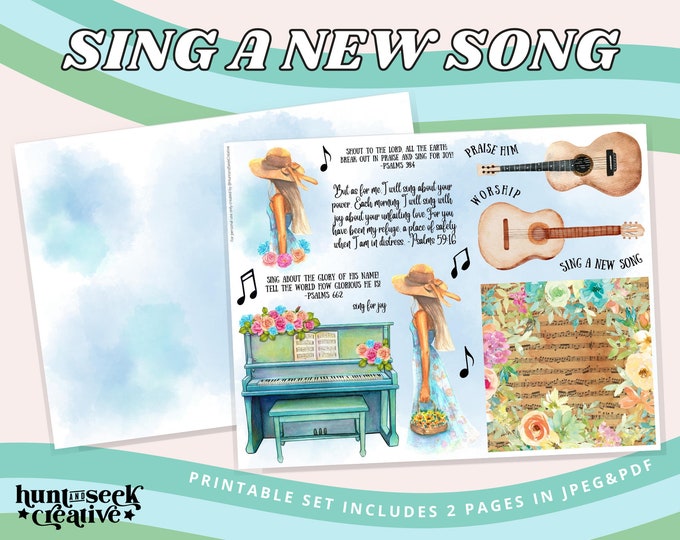 Flamingo My Balance, Printable Sticker Sheet - Bible Journaling, Faith ...