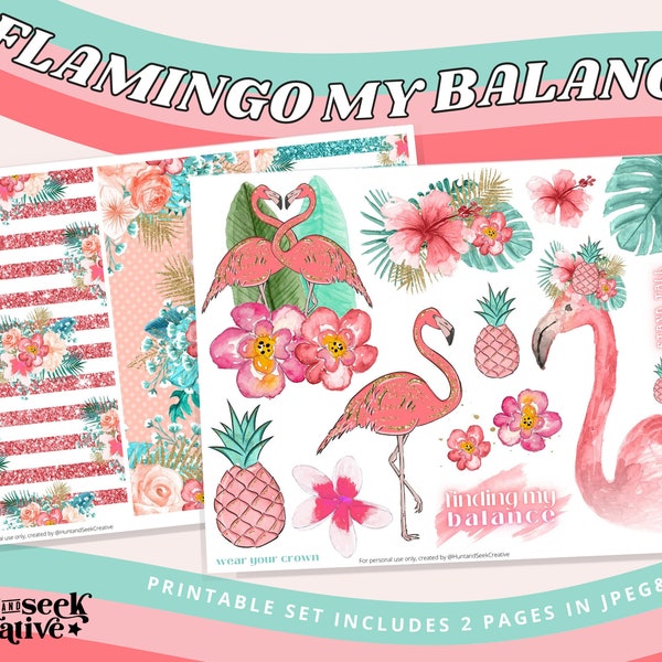 Flamingo Planner - Etsy