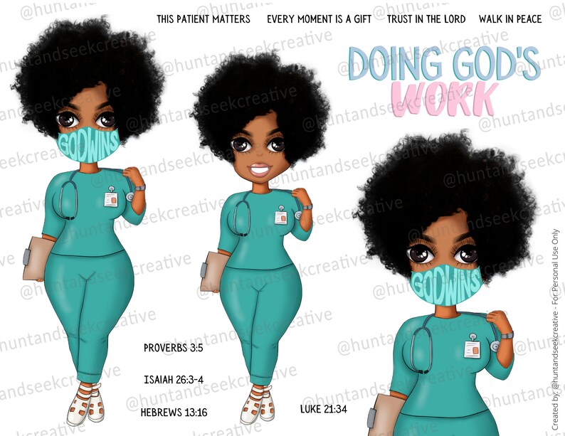 God Wins, Healthcare Hero Printable Sticker Sheet for Faith Planner ...