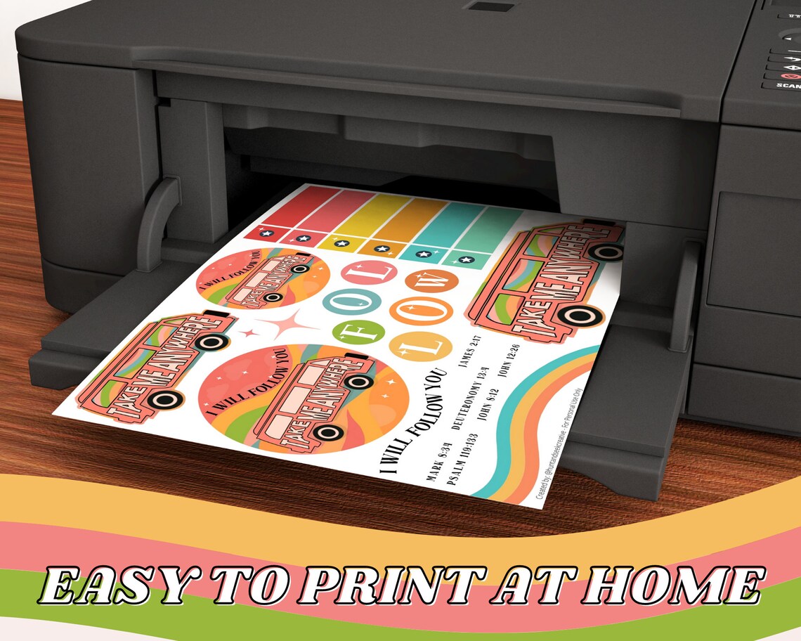 Take Me Anywhere Printable Stickers for Bible Journaling | Etsy