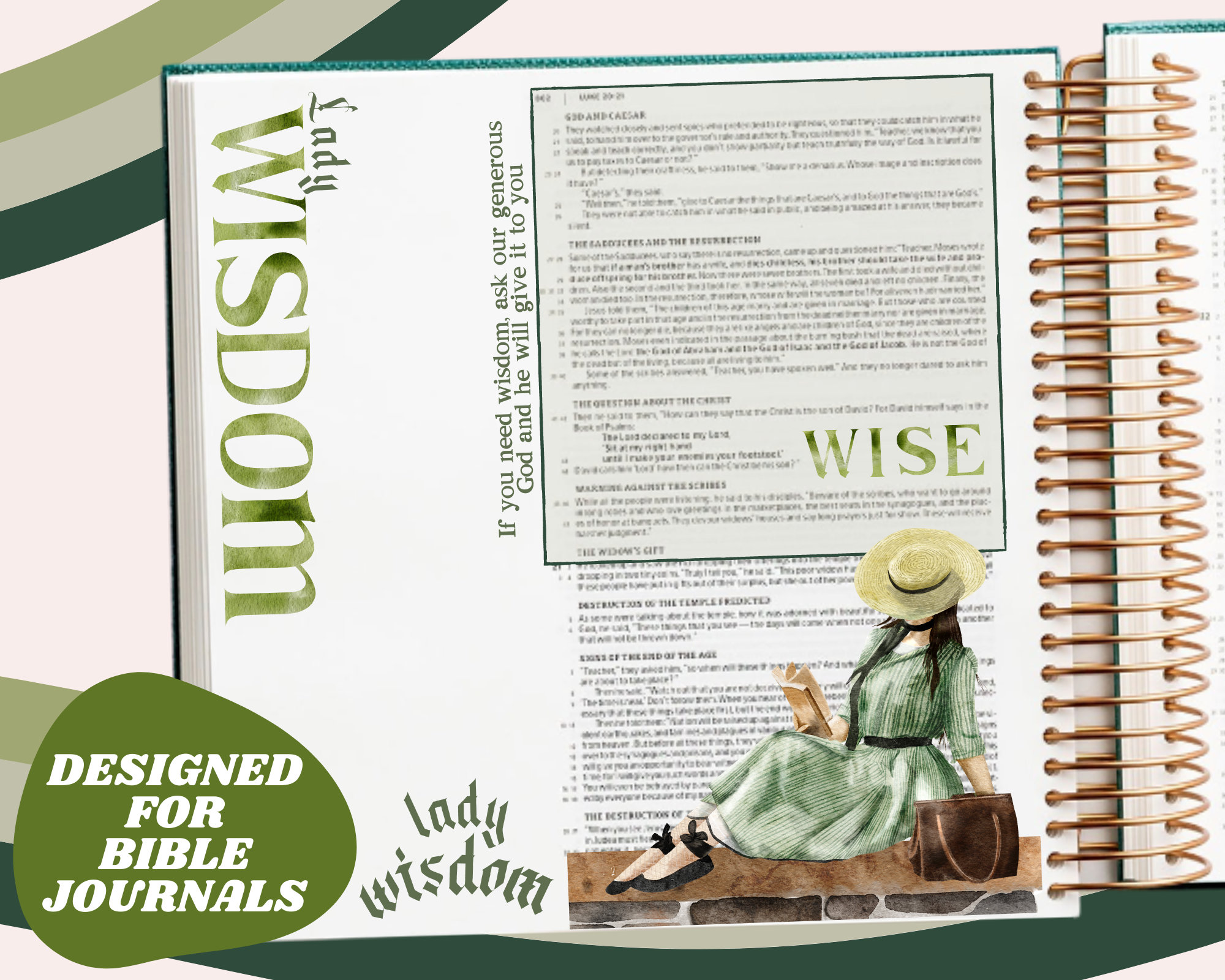 Lady Wisdom Printable Stickers for Bible Journaling Faith - Etsy